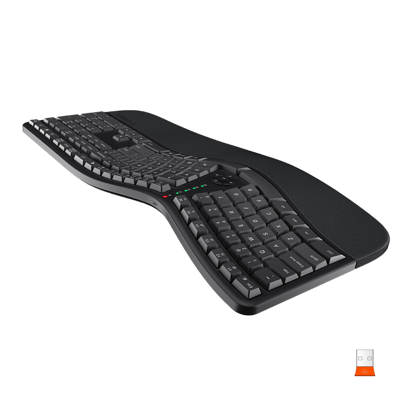 MEETION DirectorC Ergonomic Wireless Keyboard and Mouse, Ergo Keyboard ...