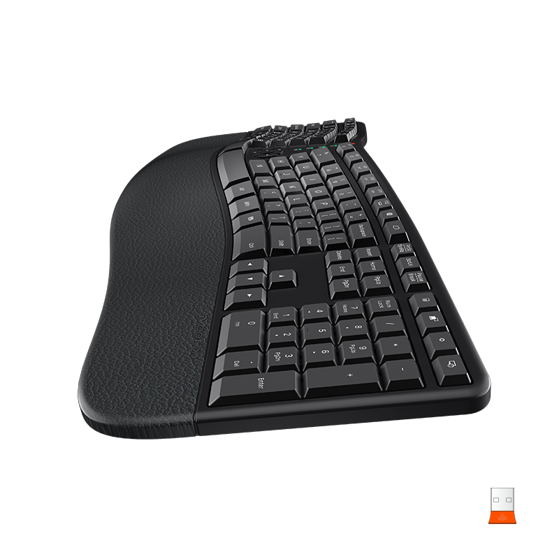 MEETION DirectorC Ergonomic Wireless Keyboard and Mouse, Ergo Keyboard ...